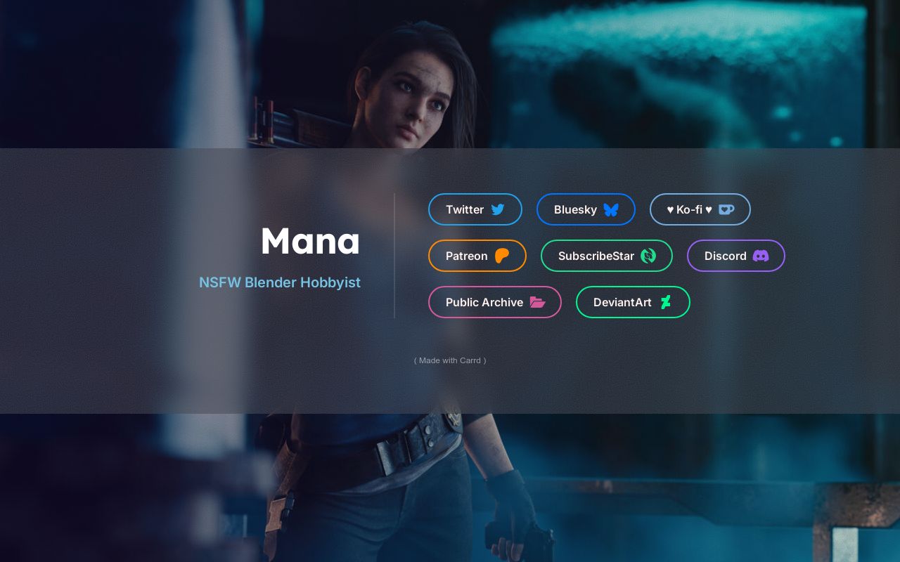 Carrd.co | Mana — NSFW Blender Hobbyist